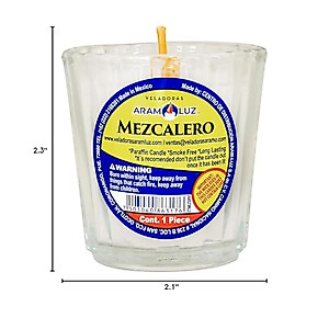 Aramo - Mezcalero Candle | 12 Pack Premium Quality Candles | Crafted in Mexico, Illuminating The World | Ideal for Home & Spiritual Use | Veladora Mezcalero