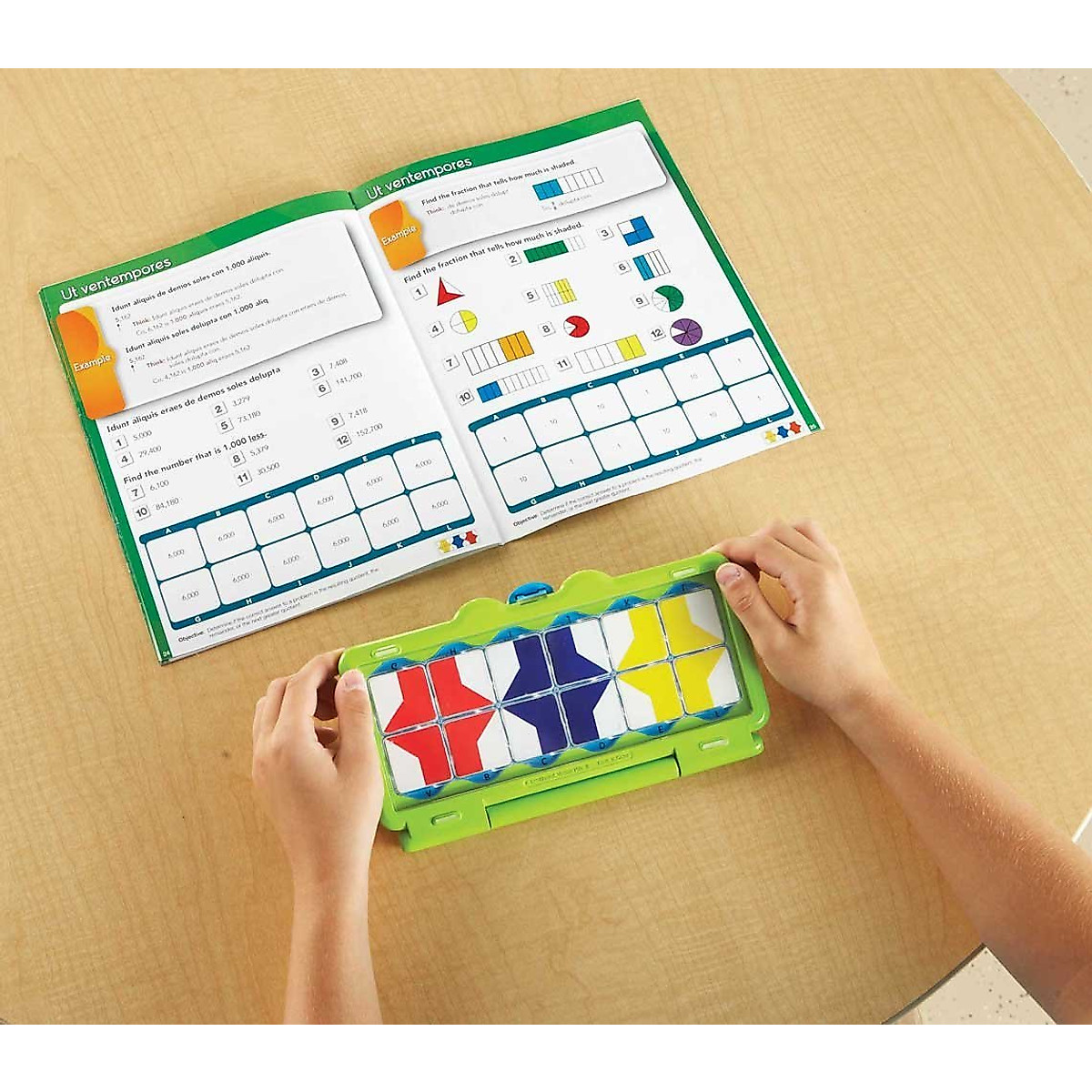 hand2mind VersaTiles Reading Practice Take Along Set for Second Grade, Self-Check Workbook, Homeschooling Games, Case Included, Homeschool Curriculum, 2nd Grade Reading Workbooks, Homeshool Supplies