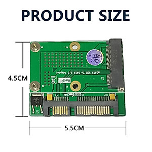 WLGQ mSATA Mini PCIe SSD Solid State Drive to 2.5 Inch SATA Adapter Card