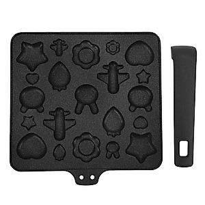 Topyond Non-Stick Frying Pan,Portable Aluminum Alloy Geometric Model, Biscuits Making Grill Pan, for Home Kitchen, Cute Animal Cookies,Mini Pancake Cooking