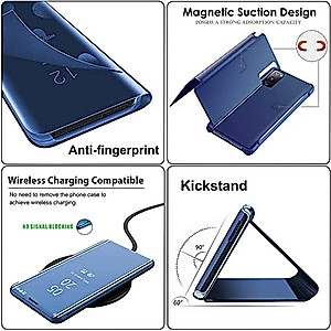 Samsung Galaxy S20 Case - Flip Leather Cover with S-View Mirror, Kickstand & Anti-Scratch Protection