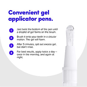 SmileDirectClub Teeth Whitening Kit - 8 1.4ml Gel Pens - Professional Strength Hydrogen Peroxide - Pain Free and Enamel Safe - Up to 9 Shades Whiter in 1 Week