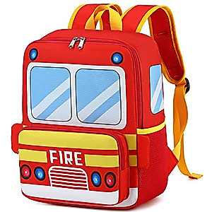 Kids Backpack for Boys Girls Preschool Bookbags 3D Cartoon Daycare Toddler Bags 13 inch 3-6 Years