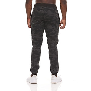 Spalding Mens Competition 2.0 Joggers, Black Camo, XL