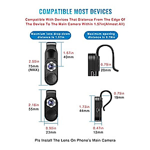 APEXEL Phone Microscope, Pocket Microscope iPhone Camera Lens Attachment Microscope 100X Microscopes With Universal Clip Fits for All Smartphone Portable Micro Loupe Lens for Kids Adults Trichome Coin