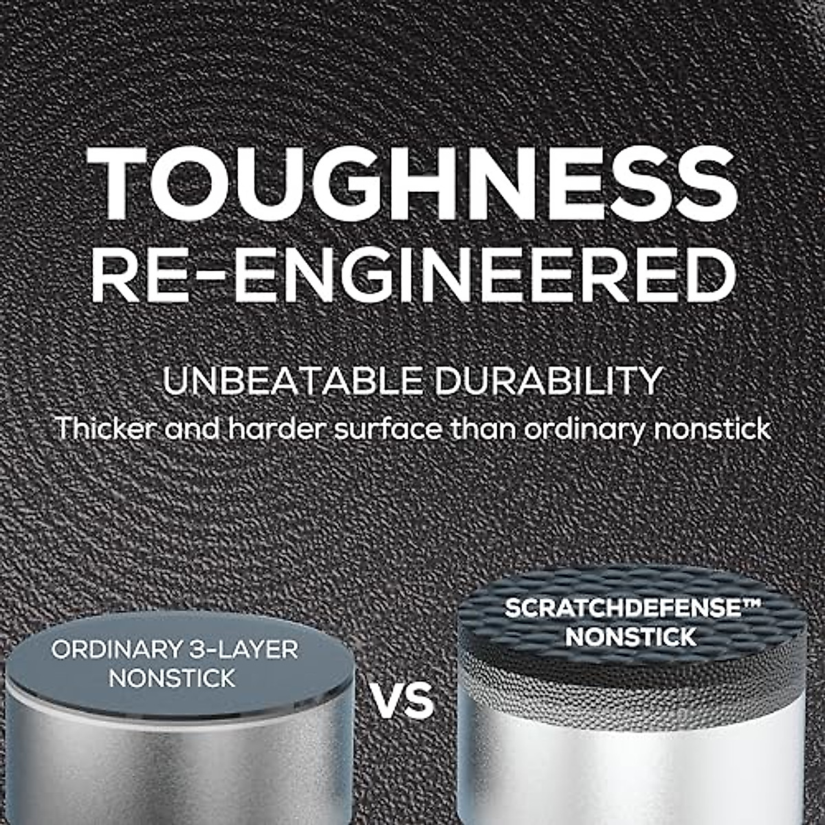 Circulon A1 Series with ScratchDefense Technology Nonstick Induction Cookware/Pots and Pans Set, 9 Piece, Graphite