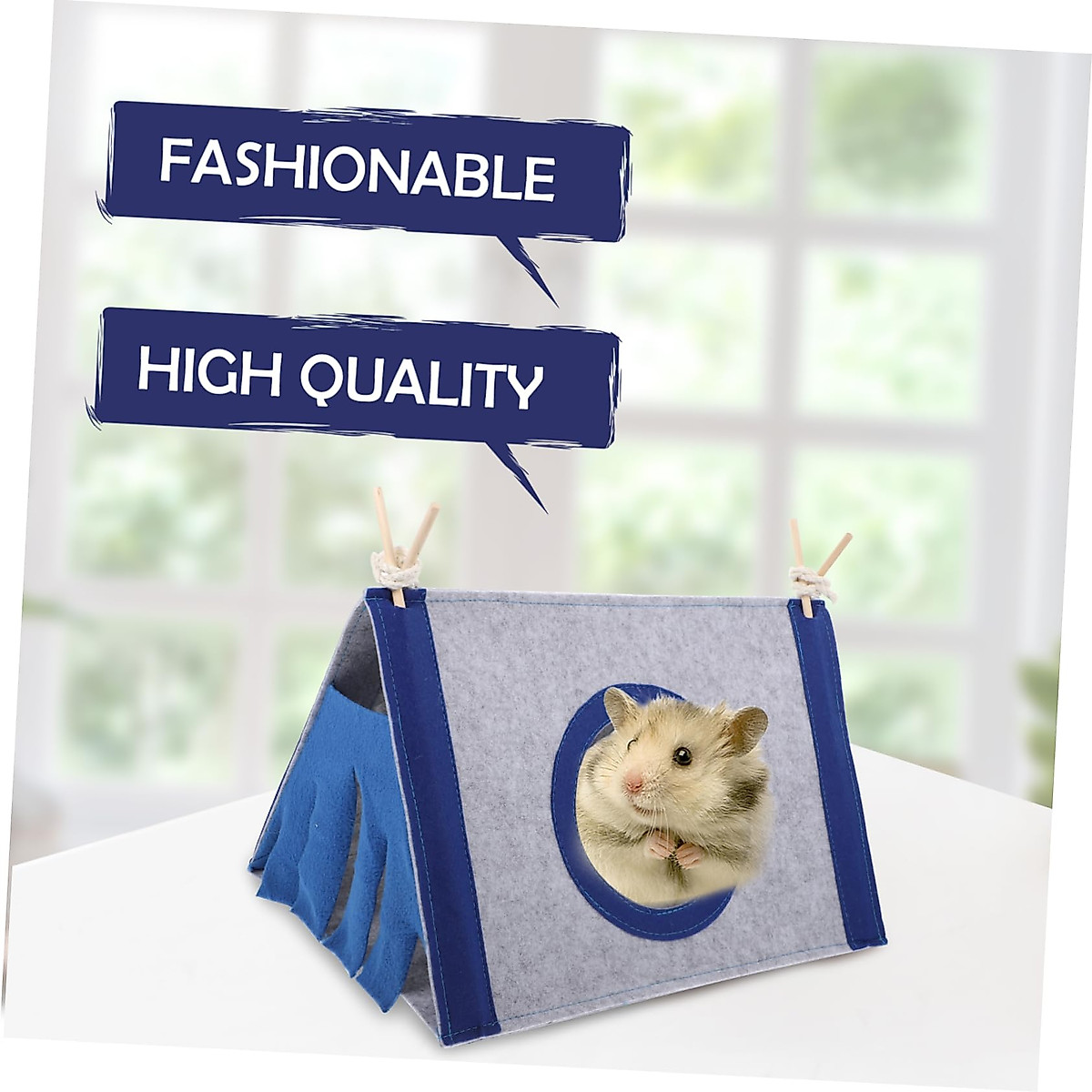 BESTOYARD 3pcs Hamster nest Guinea Pig House Bunny Hideout Hamster hut Bedding for Guinea Pigs Hamster Hideout Chinchilla Corner Hideout Hamster Tent Hideout Hanging Felt Cloth pet Small