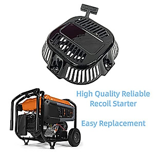 Recoil Starter for Generac 208CC 196CC 212CC 2900PSI 3100PSI Pull Power Pressure Washer Compatible 0J08074SRV 0K68130112 0J08070SRV 0J08071SRV GP3250 GP3300 GP3500 GP3600 Generator