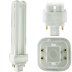 Circle - PLC-18W 835, 4 Pin G24q-2, 18 Watt Double Tube, Fluorescent Light Bulb, Replaces Sylvania 20672 - CF18DD/E/835/ECO, Philips 38332-3- PL-C 18W/835/4P/ALTO (3500 Kelvin, Soft White) (8 Pack)