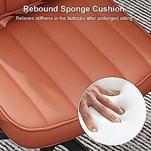 MayNuo Office Chair Gaming Chair Computer Chair Home Office Desk Chairs with Wheels,Ergonomic Executive Office Chair Modern Reclining Task Chair,Comfortable Swivel Chairs Vintage Computer Chairs Fo/Kh