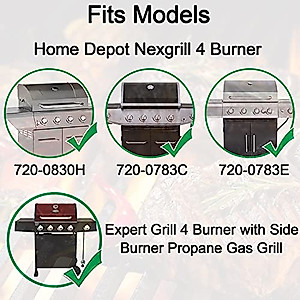 Grill Grates for Nexgrill Home Depot 720-0830H 720-0783E 720-0670C, 17 Inch Cast Iron Replacement Parts for Nexgrill 720-0888 720-0888N Charbroil 463241113 463446015 720-0670D, Master Forge 1010037