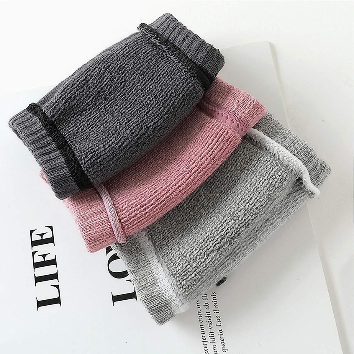 NEPAK 8 Pairs Baby Crawling Anti-Slip Knee Baby Knee Pads For Crawling and safety Walking Anti Slip,Unisex Baby Toddlers Kneepads, 2light Pink+ 2dark Grey+ 2green+ 1black+ 1gray