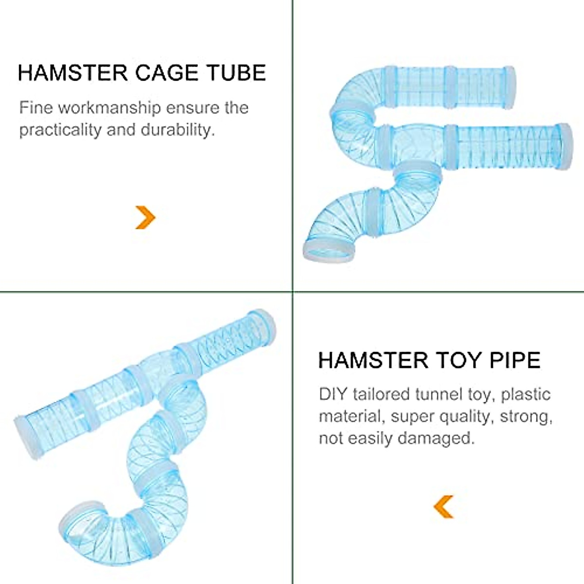 Hamster Cages Cat Cages Indoor Large Hamster Tubes, Hamster Hamster Tubes and Tunnels Hamster Tubes and Tunnels kit Hamster cage Accessories Bedding 1 Set Animal Playpen Dog Cage