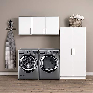 Prepac Elite Wardrobe with Storage, White