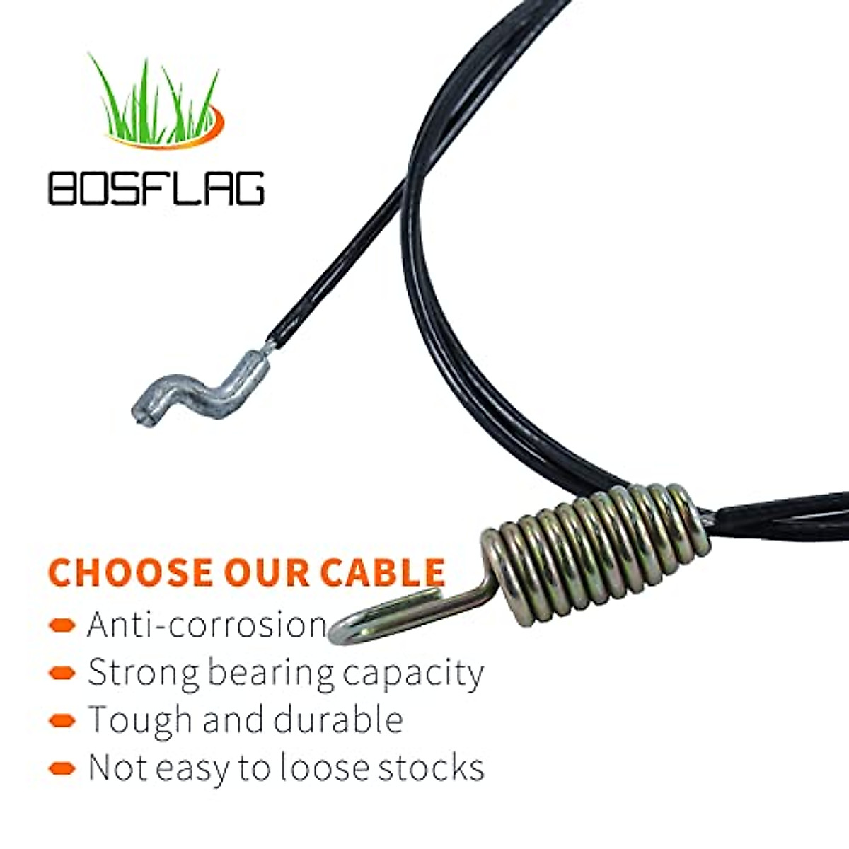 BOSFLAG 946-04230b Auger Cable Replaces MTD 946-04230b, 746-04230 Cable, 746-04230a, 946-04230b, 946 04230b, 746 04230, 746 04230a, 946 04230b Cable for MTD SB624, SB626, SB628, SB630 Snowblowers