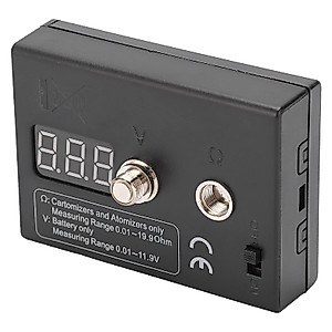 01 02 015 Coil Resistance Tester, Easy Operation ABS Digital Display Wire OHM Meter for DIY