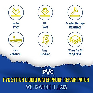 AquaPro Liquid Repair Kit Transparent | Salt Water Ready Liquid Waterproof Repair Kit for PVC & PU Inflatables, Boats, Rafts, Kayaks, SUPs, Wetsuits, Air Mattresses, Air Tracks, Hot Tubs, Waders.