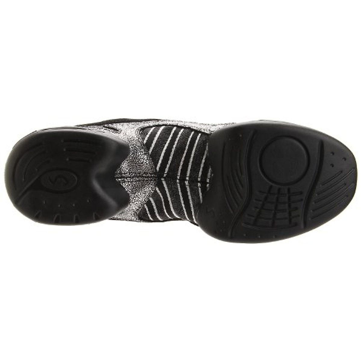 Sansha Women's Electron Canvas-W, Black/Silver, 9 8 M US