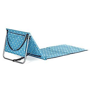 The Lakeside Collection Folding Sun Lounger - Portable Fishing Chair for Beach or Lawn
