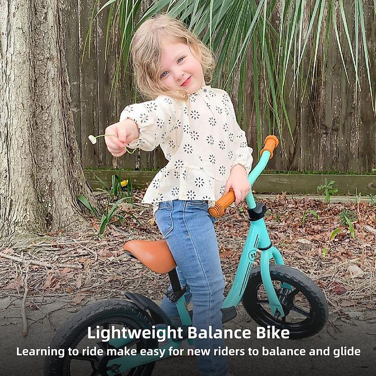 JOYSTAR 10 Inch Toddler Balance Bike 2 Year Old Push Bicycle with Footrest 10" Glider Bikes No Pedal Bicycle Training Bikes Baby Birthday Gifts for 2-4 Girls Green