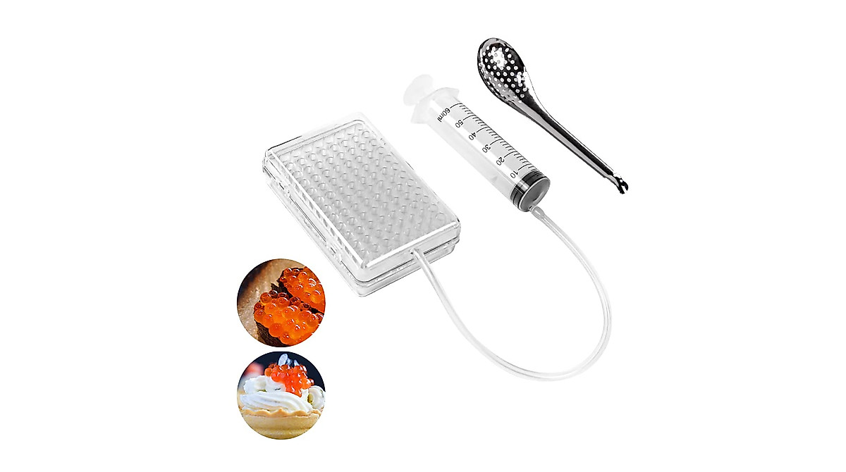 DUEBEL Molecular Gastronomy Caviar Maker Kit - Create 96 Spheres