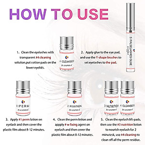 Lash Lift kit Eyelash Perm Kit,Professional Eyelash perming kit,Suitable for Salon at Home,Including Eye Shields,Pads and Accessories(Glue Upgraded Version)