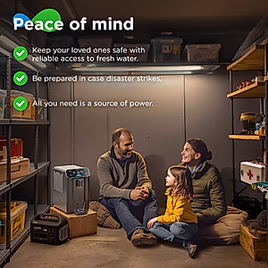 Airiver Worlds Smallest 10L Family Atmospheric Water Generator - 2023 Award Winning DSGN - Portable Air to Water Generator - Van Life, Boat, Camping, Tiny House, Off Grid, Preppers, Silver