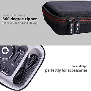 LTGEM DJ Controller Case for Hercules Compact DJ DJControl Starlight - Hard Storage Travel Protective Carrying Bag