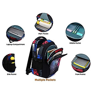 MTCSKY Backpack For Boys Elementary Kids School Bag Heavy Duty Bookbags Waterproof Durable Sturdy Boy Backpack