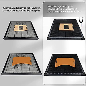 300 * 300mm Honeycomb Laser Bed Honeycomb Working Table Laser Honeycomb for CO2 or Laser Engraver Cutting Machine with Aluminum Plate and Engraving Materials