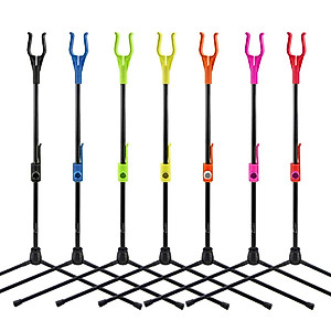 SHARROW Archery Recurve Bow Stand Holder Portable Foldable Bowstand (Black)