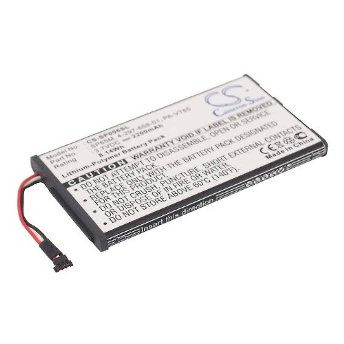 Estry 2200mAh Battery Replacement for PCH-1001 PCH-1006 PCH-1101 Vita PS Vita 4-297-658-01 PA-VT65 SP65M
