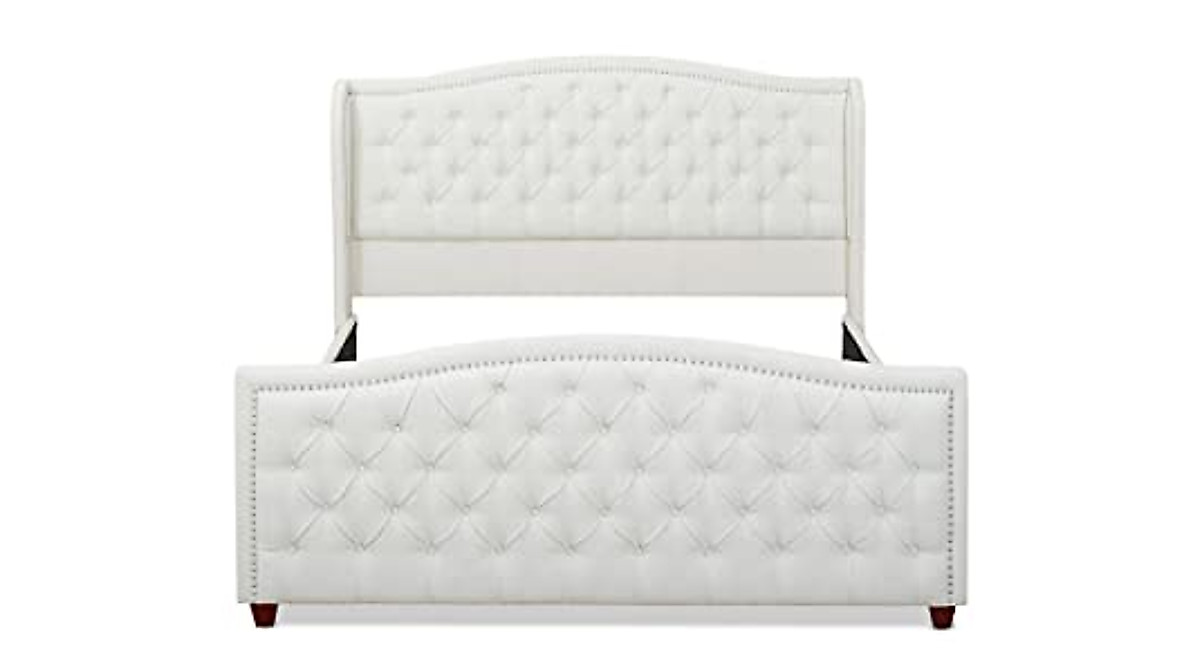 Jennifer Taylor Home Marcella King Bed Set - Elegant Upholstered Design