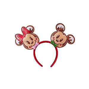 Loungefly Disney Mickey & Friends Gingerbread Cookie All-Over Print Mini Backpack With Ear Headband