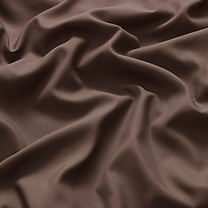 Nestl Brown Microfiber Queen Pillow Cases Set of 2, 20x30 Inches