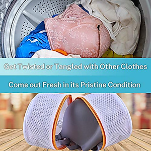 BAGAIL Set of 7 Mesh Laundry Bags for Sweater,Blouse,Hosiery,Bras,etc. Premium Wash Laundry Bags for Travel Storage Organization(7 Set)