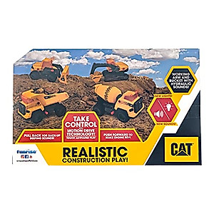 CAT Construction Toys, CAT Construction 11.5" Power Haulers 2.0 Wheel Loader, Lights and Sounds, Ages 3 and up