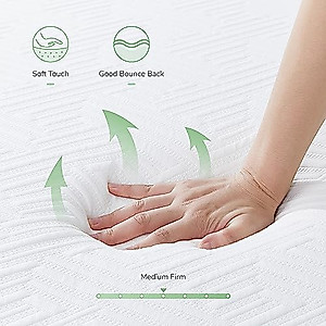 Novilla King Mattress,10 Inch Gel Memory Foam Mattress for Suppotive &Pressure Relieving, Medium Firm Feel Mattress in a Box,Bliss