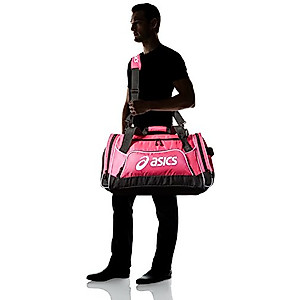ASICS Edge Medium Duffle Bag, Pink Glow, One Size