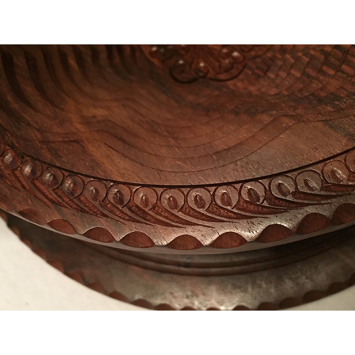 Special DAY Wedding LOVE Gift Wooden Collapsible Fruit Basket (12"x12"x12") Elegant Wooden Foldable Fruit Basket Circular Hand Crafted Valentine Day Gift