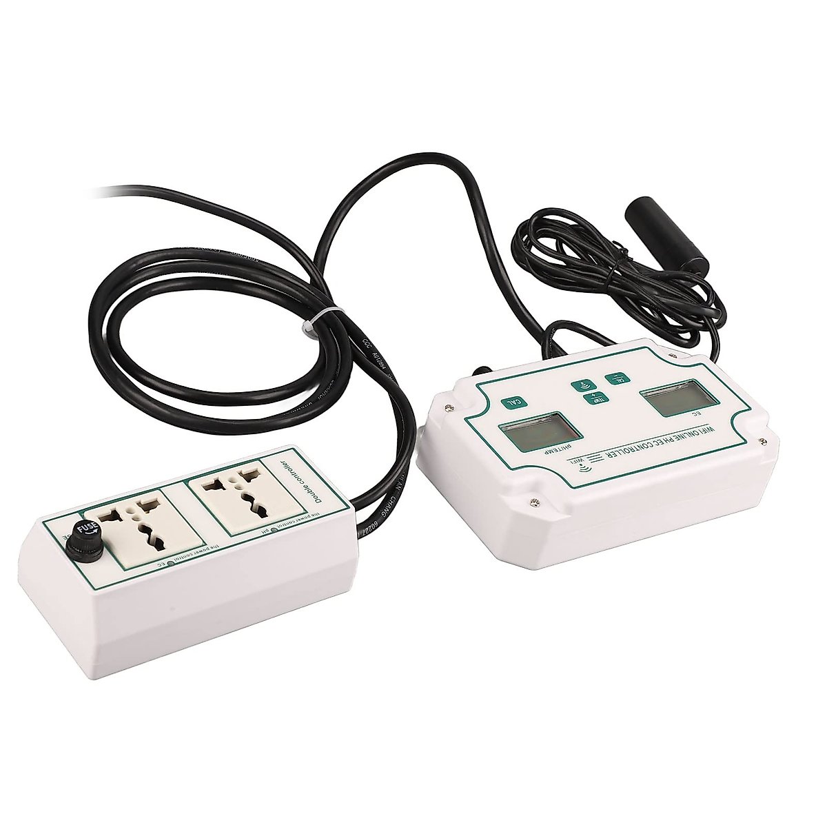 GUPE Water Quality Tester, App Connectable Multilingual 3 in 1 Digital Meter PH Temp EC (US Plug 110V)