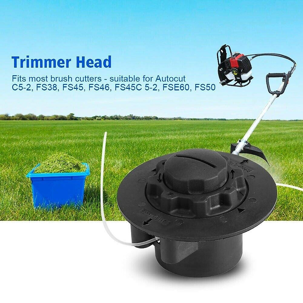 YOUSAN Autocut C5-2 String Trimmer Head Replaces for Stihl F38 / FS40 / FS45 / FS46 / FS50 / FSE60 / 4006-710-2106