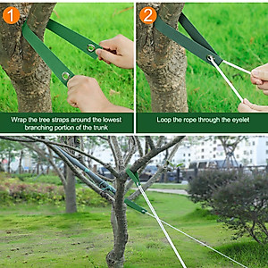 Jevrench 12 PCS Tree Straps for Staking, Tree Support Straps for Guying Staking Newly Planted Sapling Straight and Hurricane Protection, Heavy Duty Tree Stake Straps for Straightening
