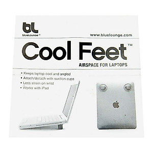 Cool Feet Laptop Cooling Stands - Rubber Feet Heat Reduction Stand with Portable Cooling Pad for Notebooks/Laptops - Innovative Heat Dissipation Solution for Enhanced Performance - Set of 4