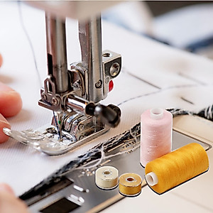 72Pcs Bobbins Sewing Threads Kit 36 Colors 500 Yards Sewing Polyester Thread Spools with 36Pcs Same Color Prewound Bobbins for Hand Sewing DIY Emergency Travel Sewing Machine Use