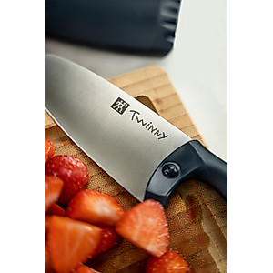 ZWILLING Twinny Stainless Steel Children's Chef's Knife, 10cm, Rounded Blade, Child-Friendly Design, Plastic Handle, Blue