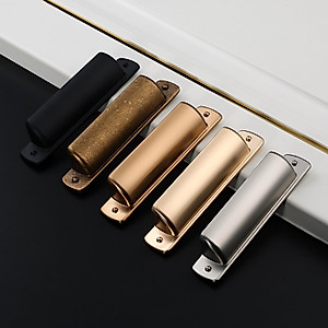 Asidrama 10 Pack 3 Inch(76mm) Brushed Brass Kitchen Cabinet Handles, Cabinet Cup Pulls Kitchen Cabinet Hardware for Cupboard Drawer Pulls