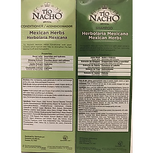 TIO NACHO Mexican Herbs Shampoo and Conditioner, Twin Pack (2 Pack 14 fl. oz. Each)