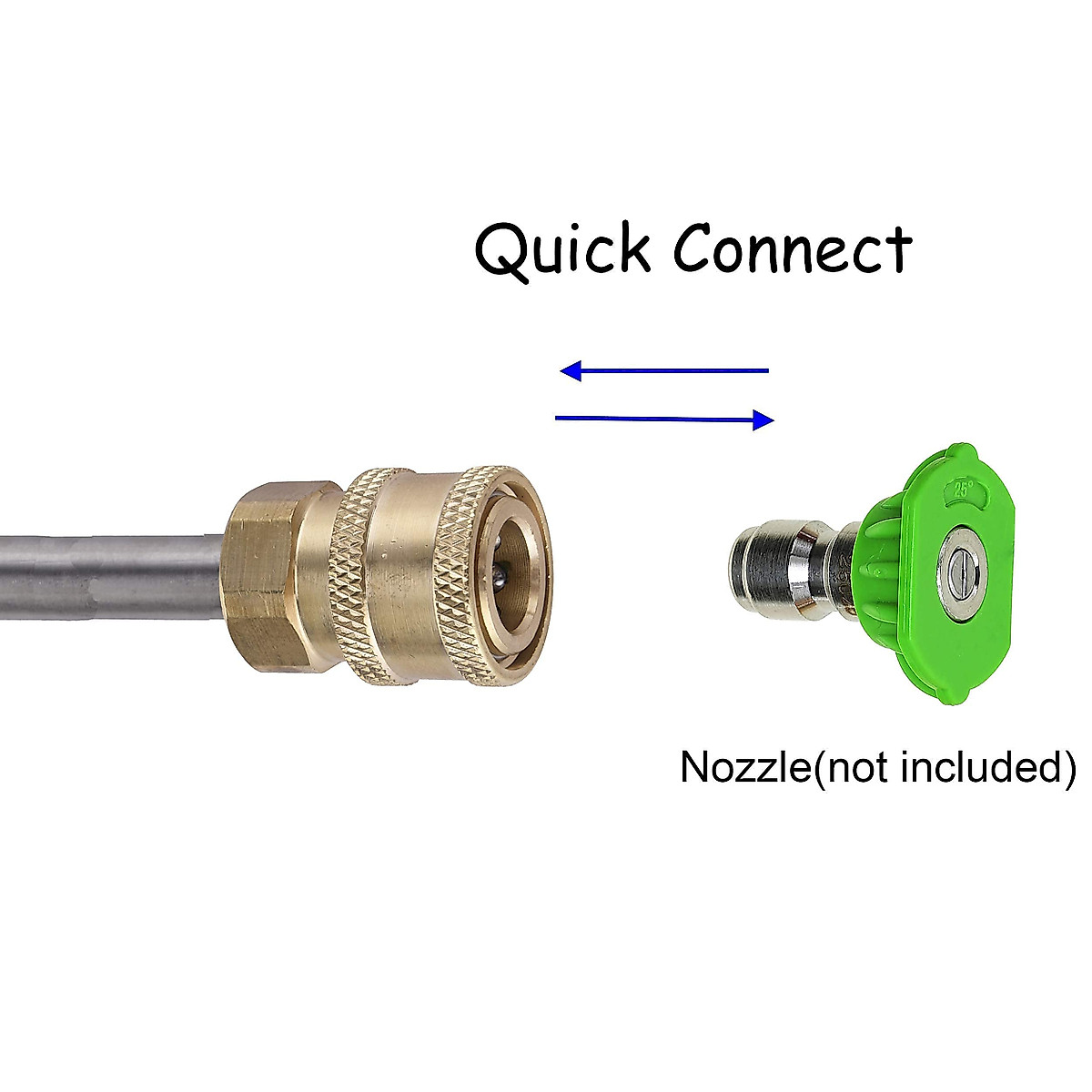 M MINGLE Pressure Washer Extension Wand, Pressure Washer Accessories Kit, 1/4 inch