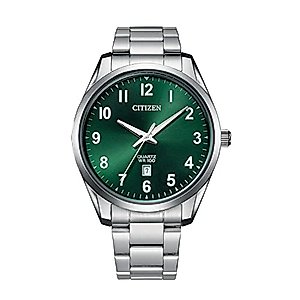 Citizen Men's Quartz Dress Watch with Stainless Steel Strap, Silver-Tone, 20 (Model: BI1031-51X)